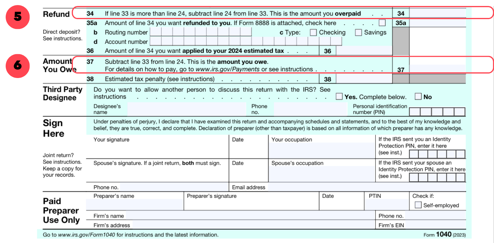 How to Read an Individual Tax Return (1040)