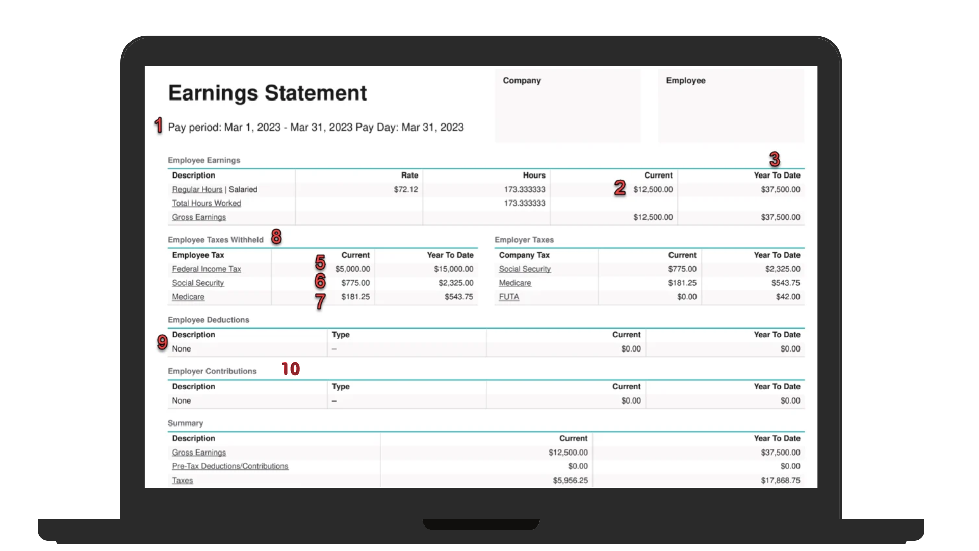 How to read a paystub?